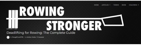 Deadlifting for Rowing | the Rondout Rower