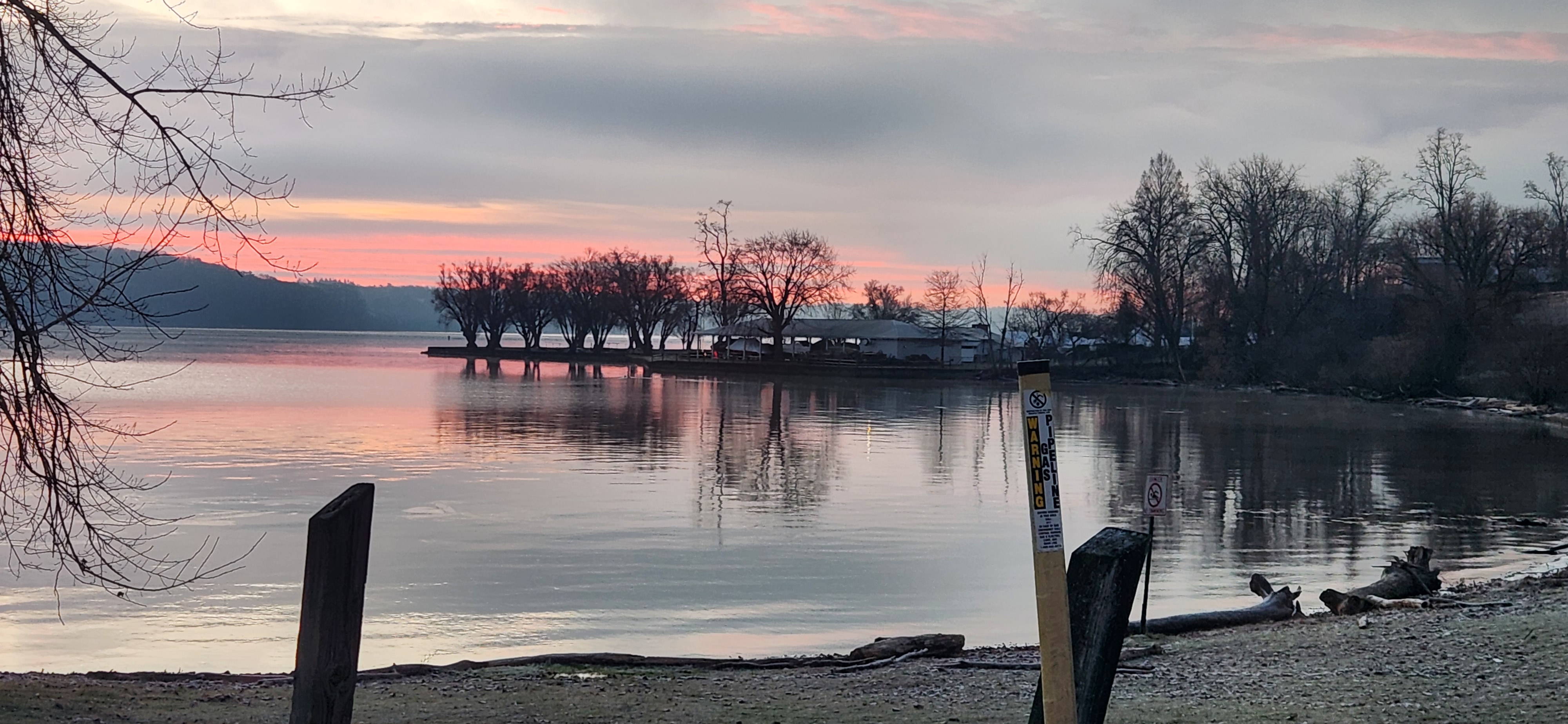 Sunrise on the Hudson at George Freer Park | the Rondout Rower